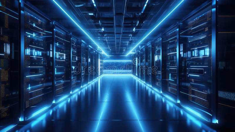 Cyber Data Security Background Stock Illustration - Illustration of ...