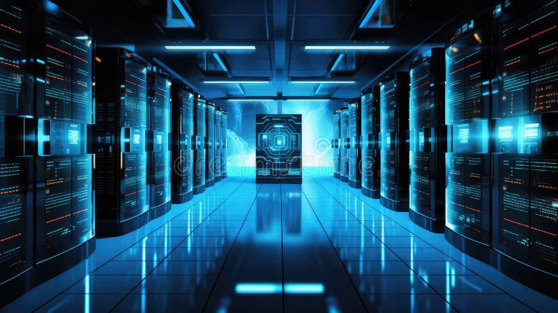 Cyber Data Security Background Stock Illustration - Illustration of ...