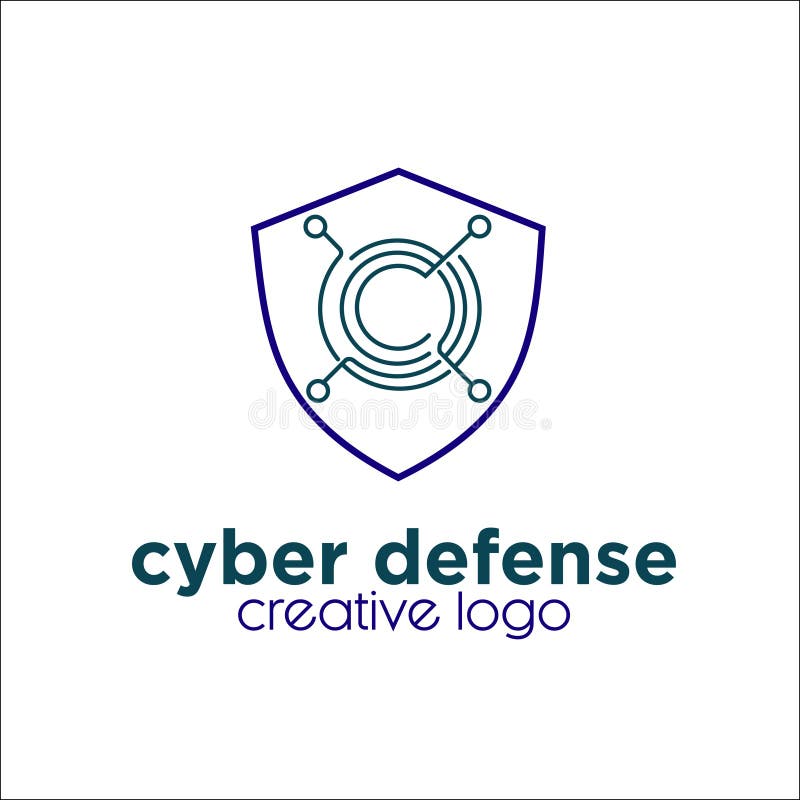 Cyber Defense Creative Exclusive Logo Stock Vector - Illustration of ...