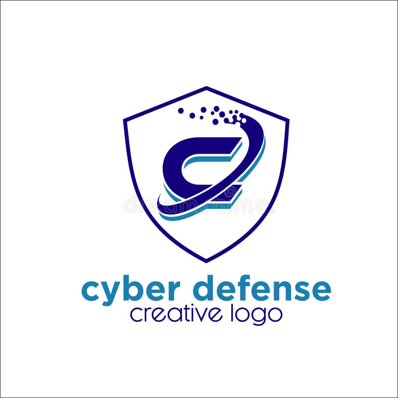 Cyber Defense Creative Exclusive Logo Stock Vector - Illustration of ...