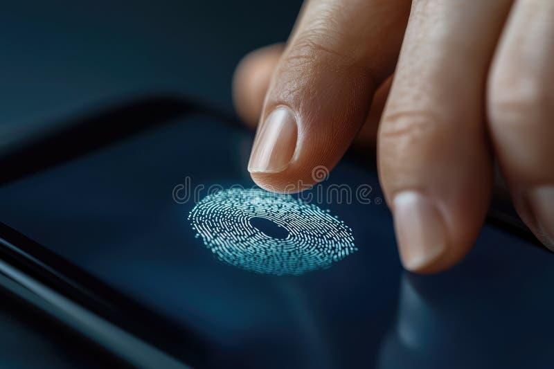 Cyber Defense, Encrypted Protection: Secure Access, Fingerprint Scan, Identity Verification ...