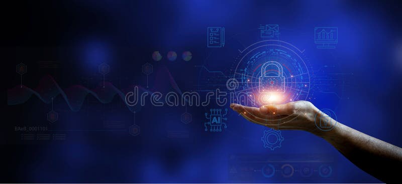 Cyber Defense Visualization Showcasing Strategies To Prevent Stock ...