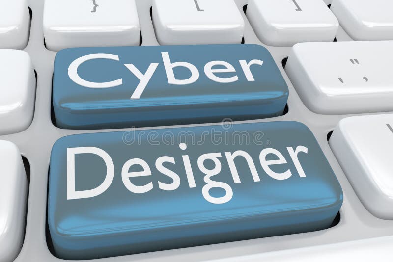 Cyber Designer concept stock illustration. Illustration of networking ...