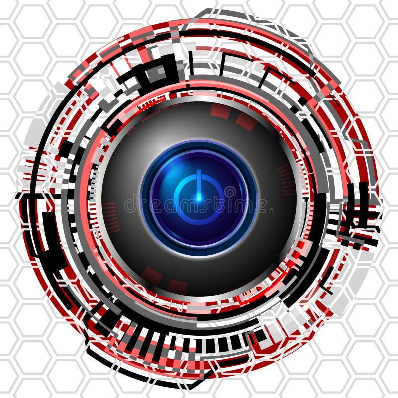 Cyber Digital Concept stock vector. Illustration of design - 95914299