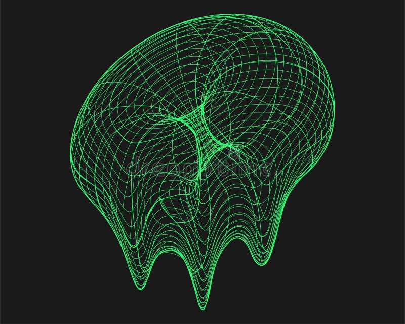 Distorted Digital Mesh Wave Vector Design Illustration Stock ... Distorted Digital Mesh Wave Vector Design Illustration Stock ...