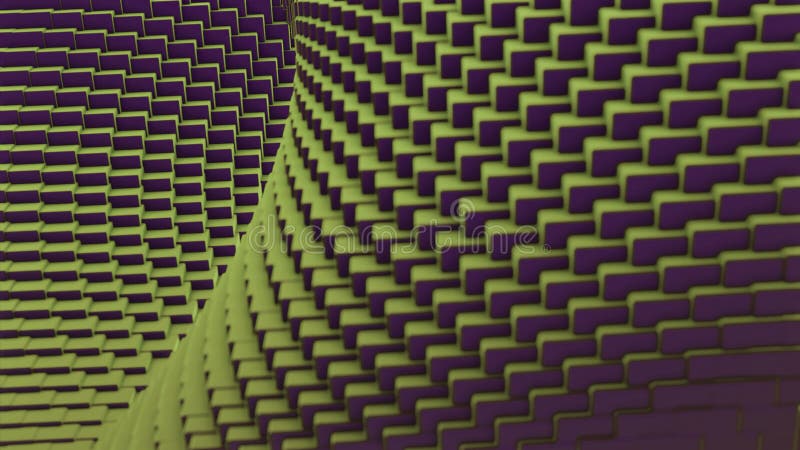 Cyber Distortion in Geometric Space. Design. 3D Squares in Moving ...
