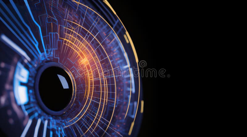 Cyber Eye stock illustration. Illustration of interface - 292155226