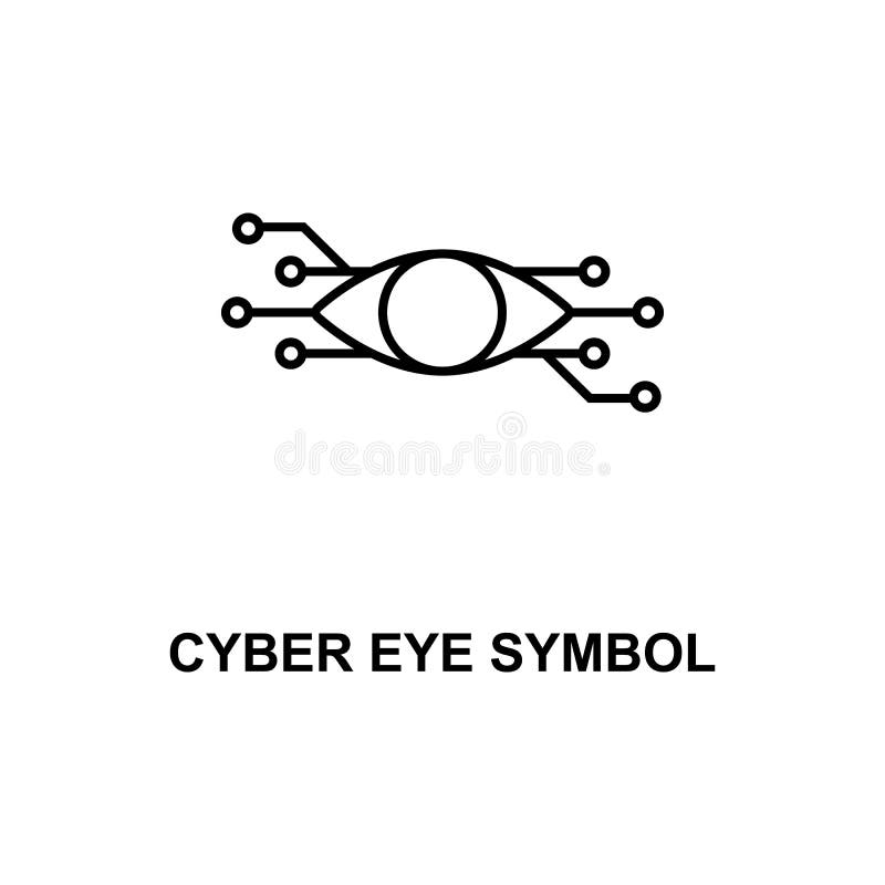 Cyber Eye Symbol Icon. Element of Technologies Icon with Name for ...