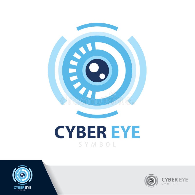 Cyber eye symbol icon stock vector. Illustration of business - 39439043
