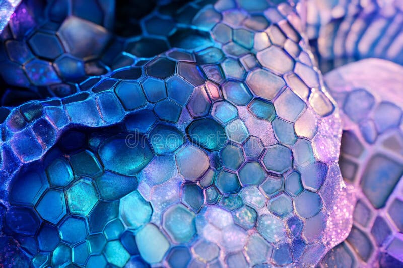 A Cyber-fantasy 3D Background Where Hexagonal Patterns Shift and ...