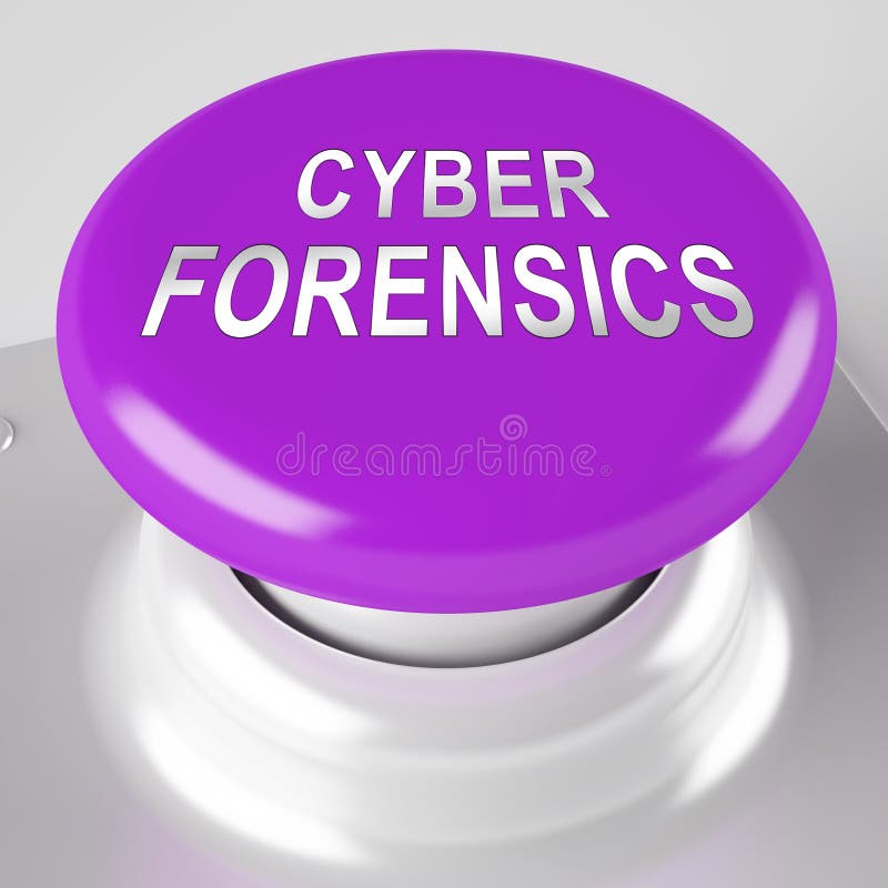 Cyber Forensics Computer Crime Analysis 3d Rendering Stock Illustration ...
