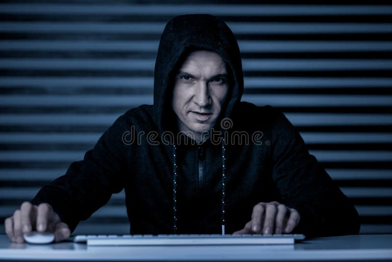 Smart Genius Man Trying To Hack a Website Stock Photo - Image of ...