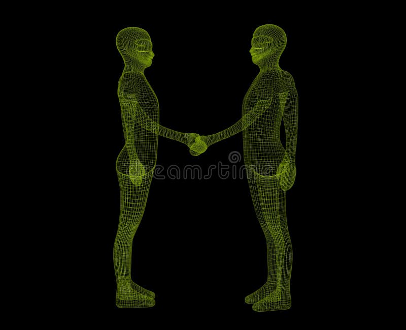 Cyber friendship stock illustration. Illustration of friends - 9485434