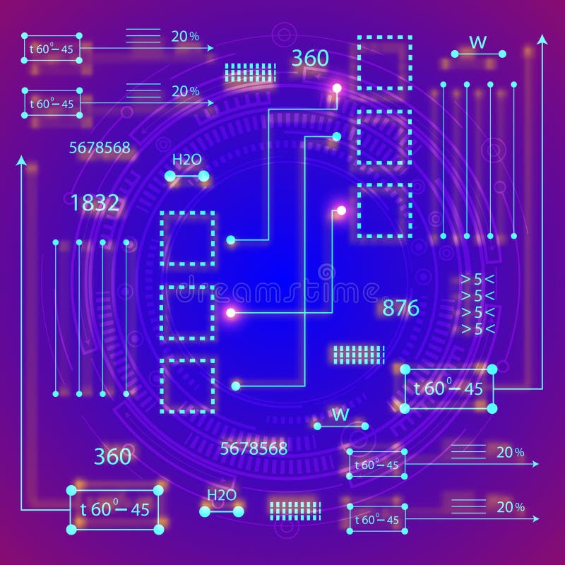 Cyber Future Technology .Future Technologies .Electrical Circuit Stock ...