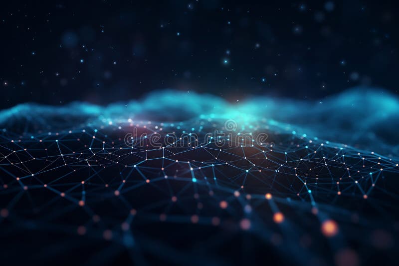 Cyber Futuristic Speed Data Flow Background. Sci-fi Colors. Matrix ...