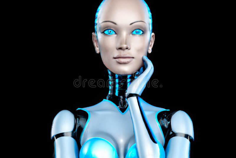 Cyber Girl Humanoid Robot with Artificial Intelligence – Digital 3D ... Cyber Girl Humanoid Robot with Artificial Intelligence – Digital 3D ...