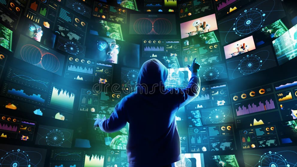 Cyber Hacker Controlling Interactive Data Streams on Massive Curved ...