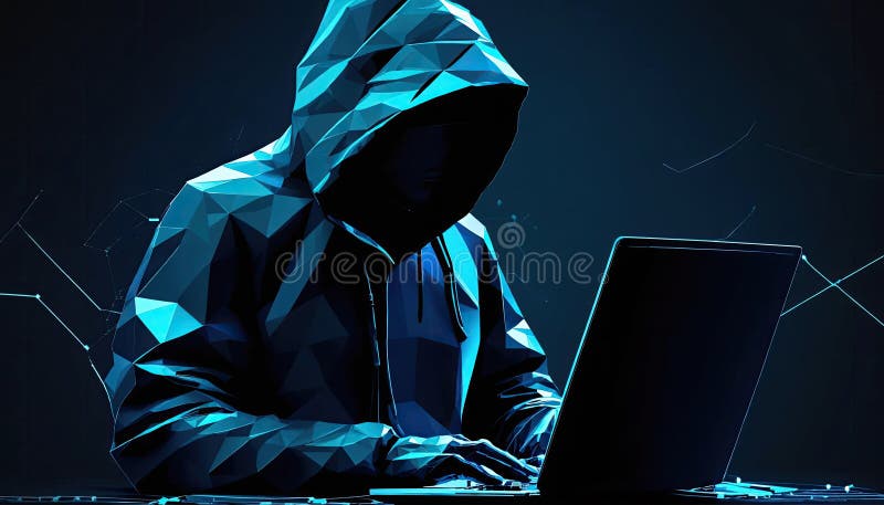 Cyber Hacker Hacks the Internet Stock Image - Image of security, system ...