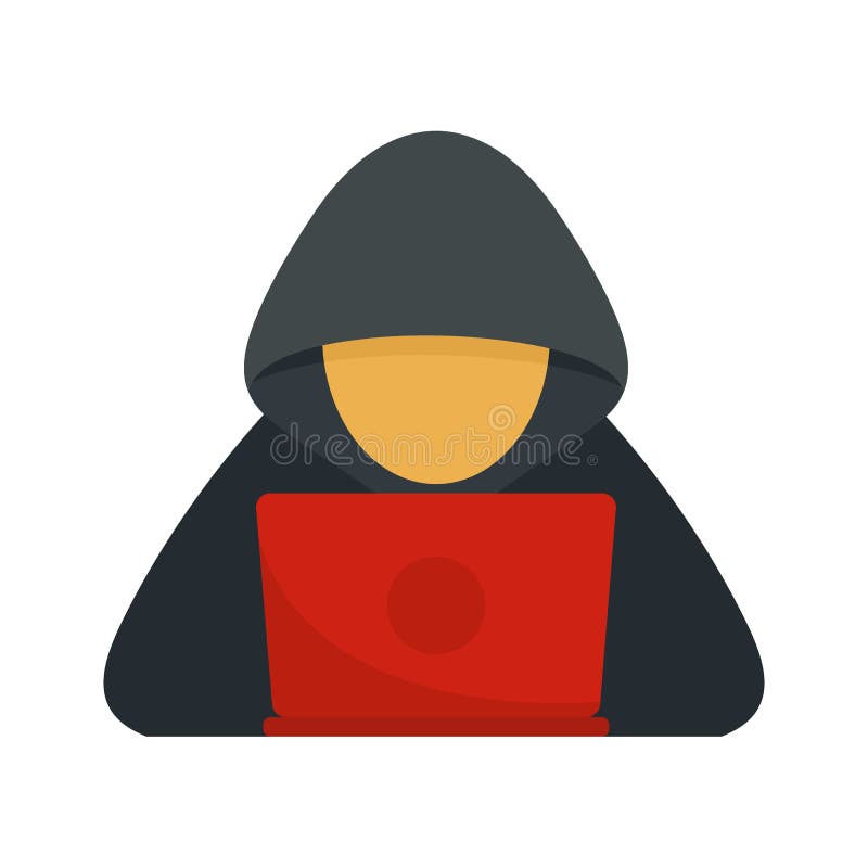 Cyber Hacker Attack, Outline Internet Scam Phishing. Online Cyber Crime ...