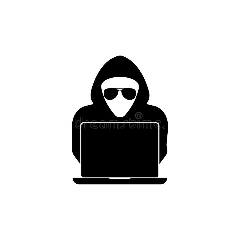 Cyber Hacker Icon Web Design Isolated on White Background Stock Vector ... Cyber Hacker Icon Web Design Isolated on White Background Stock Vector ...