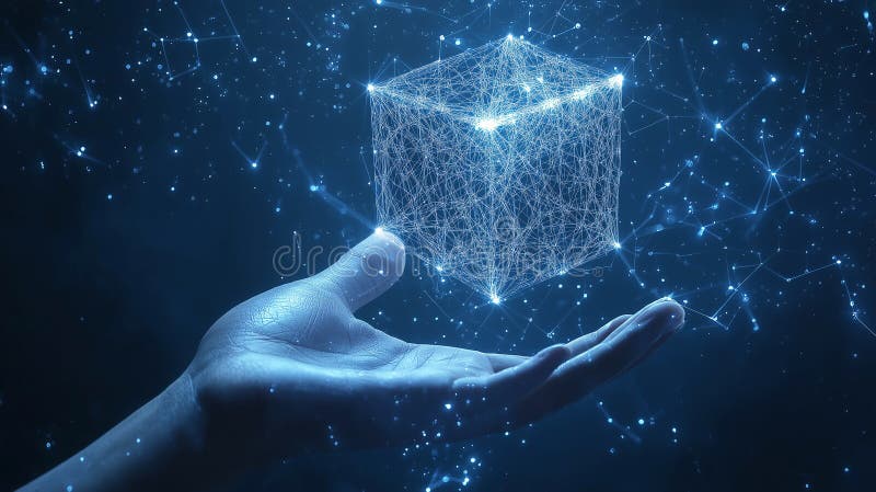 Cyber Hand Powered by Artificial Intelligence Analyzing Data and ...