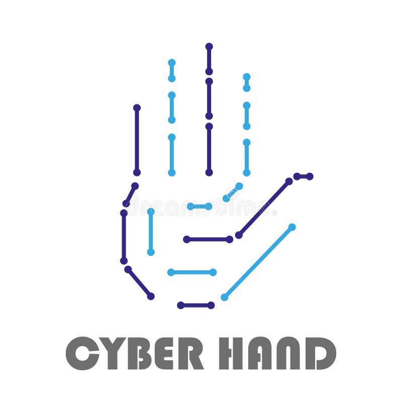 Cyber Hand Futuristic Illustration Stock Illustration - Illustration of ...