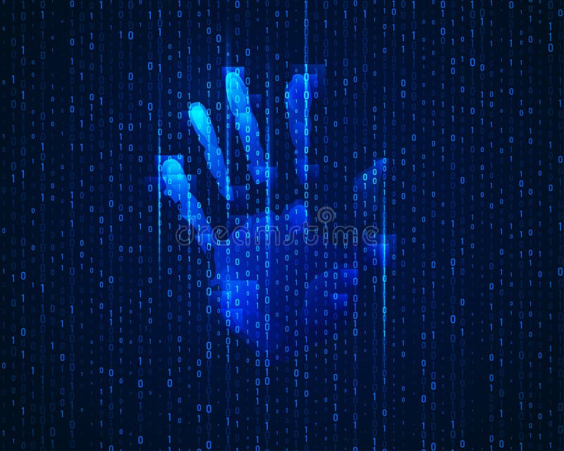 Handprint Scanner Stock Illustrations – 179 Handprint Scanner Stock ...