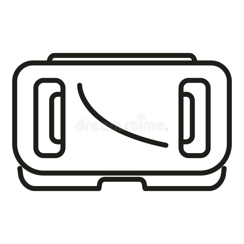 Cyber Headset Icon Outline Vector. Game Mask Stock Vector ...