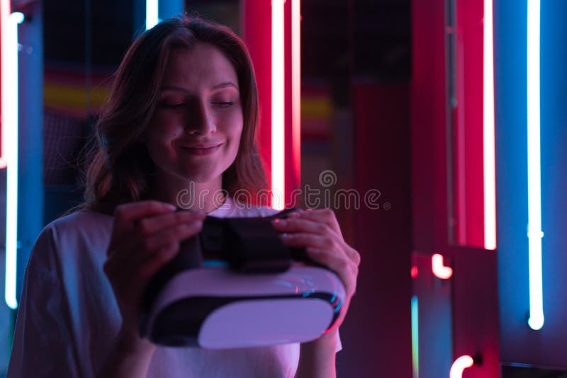 Cyber Headset. Virtual Reality Technology Stock Image - Image of ...