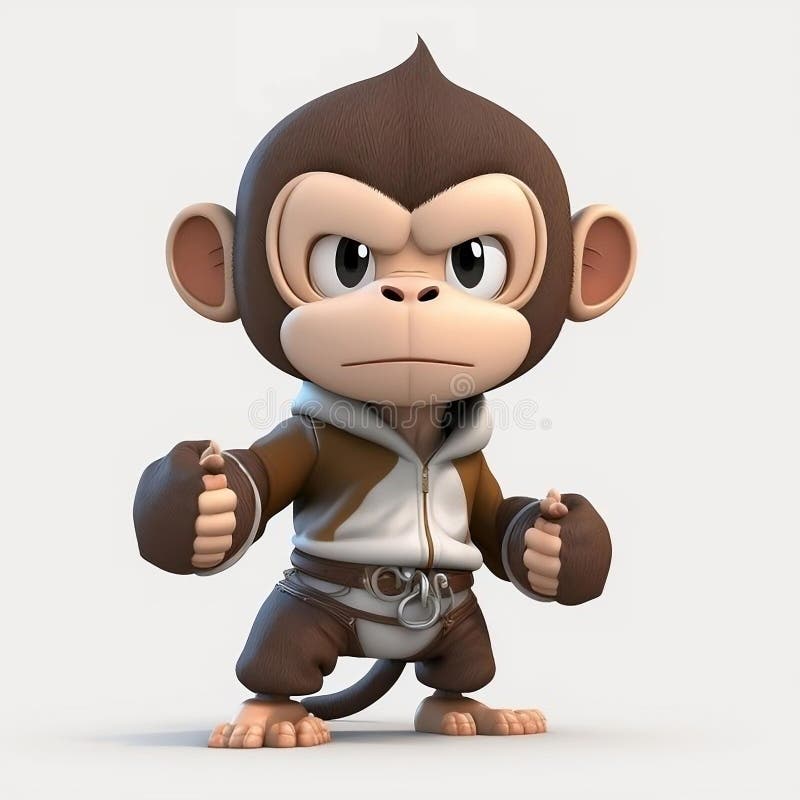 Cyber Hiphop Monkey stock illustration. Illustration of comics - 268644057