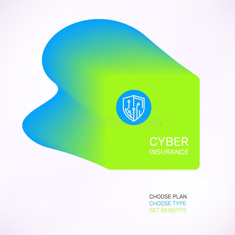 Cyber Insurance banner stock vector. Illustration of design - 106572982