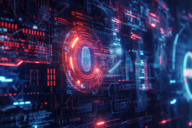 An Identification System Using Fingerprints. Scanning System that Scans ...