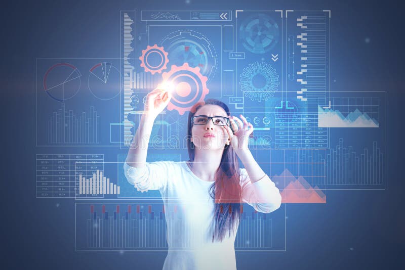 And cyber interface stock photo. Image of abstract, idea - 120243570