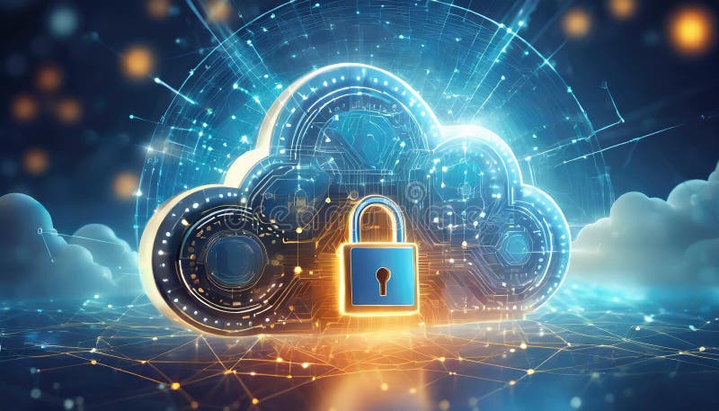 Cyber Internet Cloud Security or Data Storage of Network Protection ...