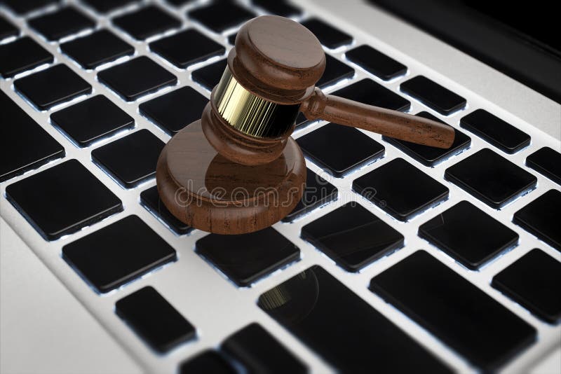 Cyber law concept stock illustration. Illustration of juridical - 150074804