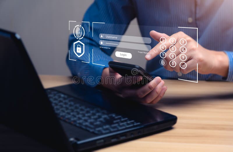 Cyber Login and Password Concept with a Smartphone. Data Protection and ...