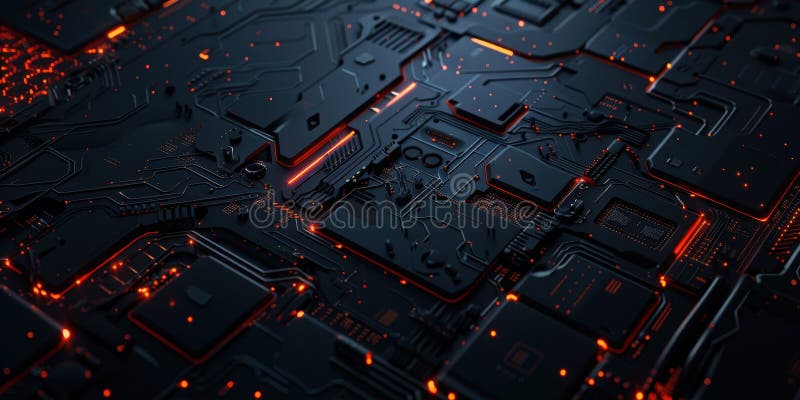 Cyber Matrix. Technology and Futuristic Concept Stock Illustration ...