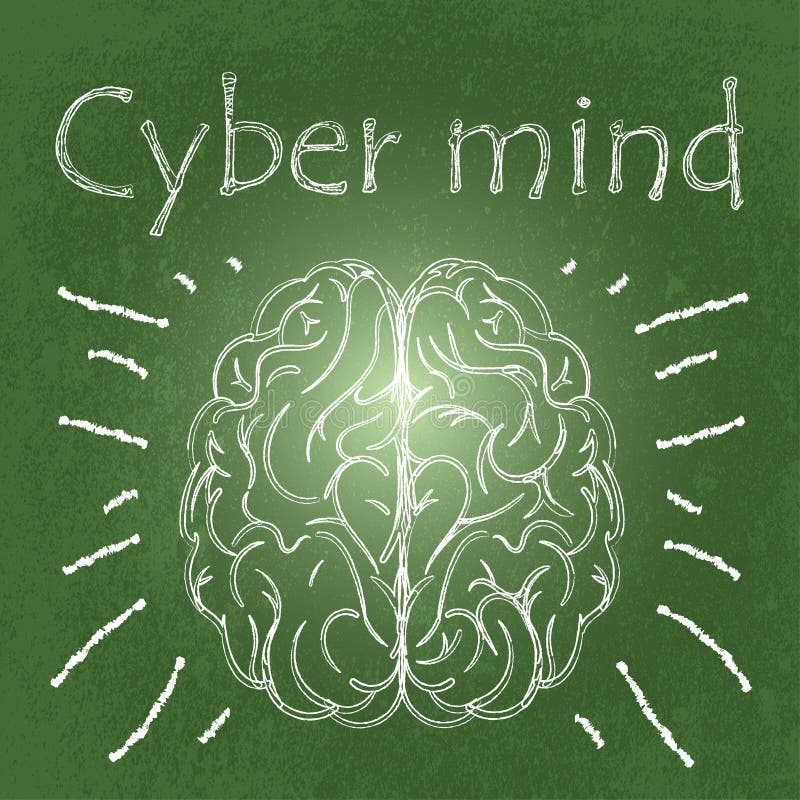 Cyber mind stock vector. Illustration of face, connection - 137260177