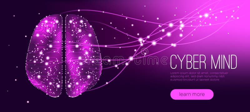 Cyber Mind Concept, Artificial Intelligence. Stock Vector ...