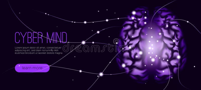 Cyber Mind Concept, Artificial Intelligence. Stock Vector ...