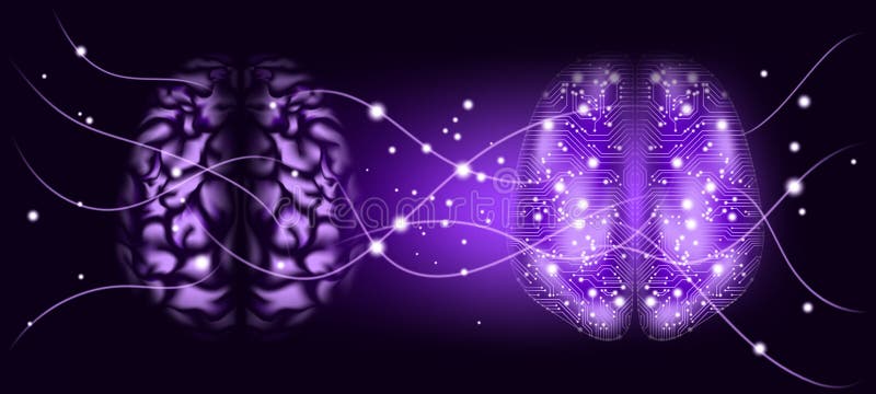 Cyber Mind Concept with Big Data Visualization. Stock Vector ...