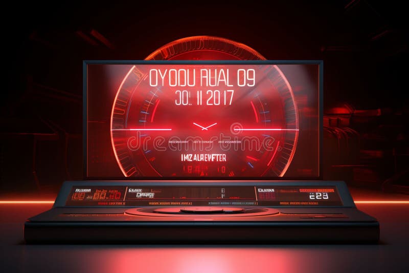 Cyber Monday Countdown Clock Banner for Email Stock Illustration ...