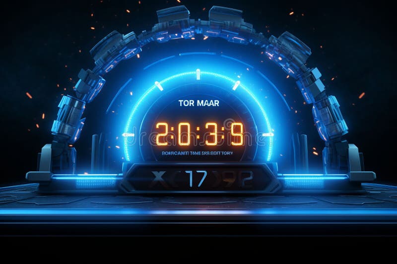 Cyber Monday Countdown Clock Banner for Email Stock Illustration ...