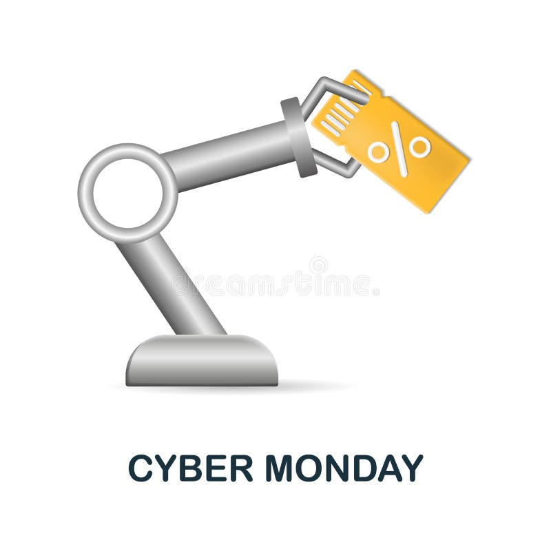 Cyber Monday Icon. 3d Illustration from E-commerce Collection Stock ...