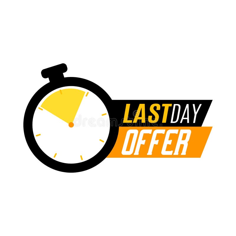 Last Day Offer Stock Illustrations – 2,896 Last Day Offer Stock ...