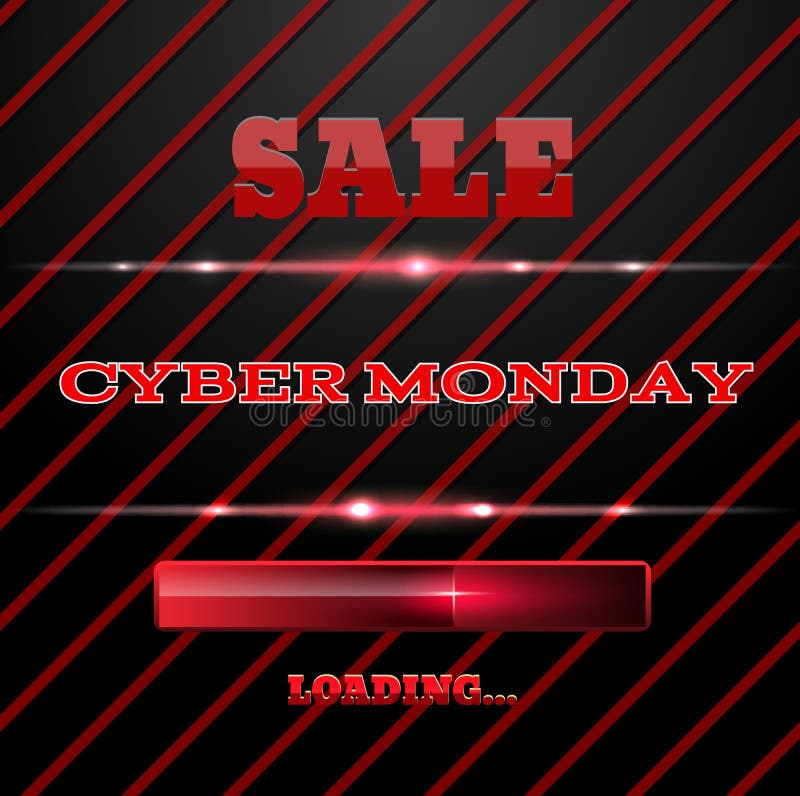 Monday Sale Red Loading Bar Background Stock Illustrations – 9 Monday ...