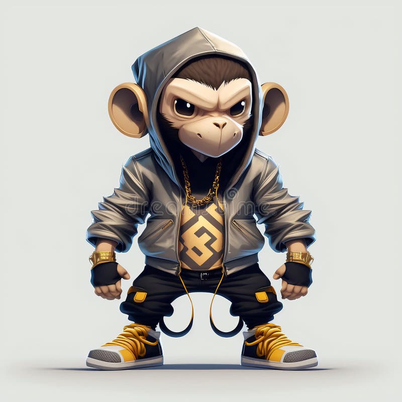 Cyber Monkey stock illustration. Illustration of monkey - 267996649