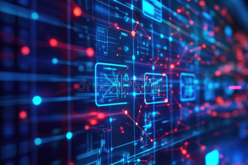 Cyber Network Connections stock image. Image of data - 364357717