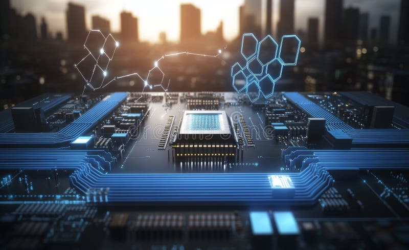 Cyber Network of Information Flows Stock Photo - Image of information ...