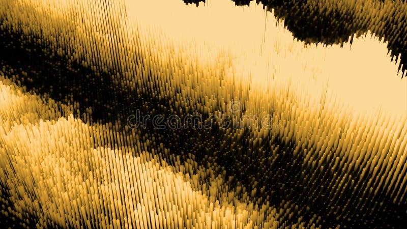 Cyber Particles Move in Stream of Waves. Design. Moving Lines of Cyber ...